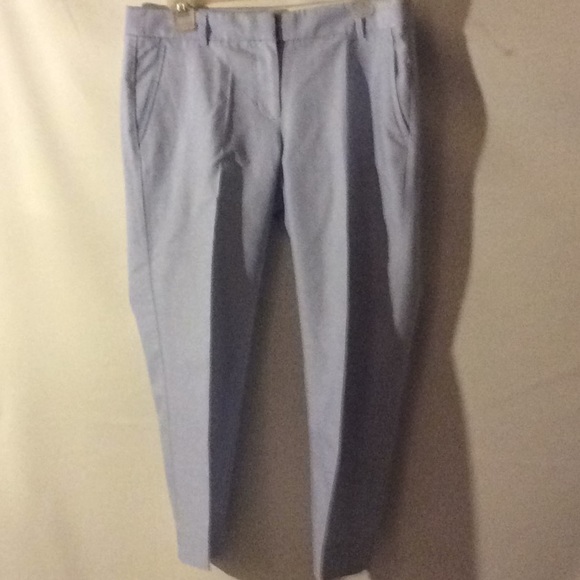 J. Crew | Pants & Jumpsuits | Jcrew Light Blue Flat Front Capris Petite ...
